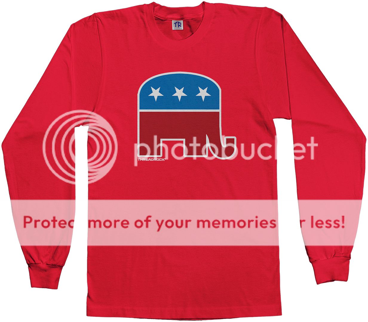 Threadrock Kids Republican Elephant Youth L/S T-shirt GOP Symbol ...