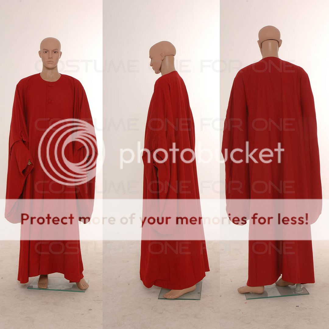 Star Wars Emperor Palpatine Darth Sidius Cosplay Costume Dark Red Robe ...